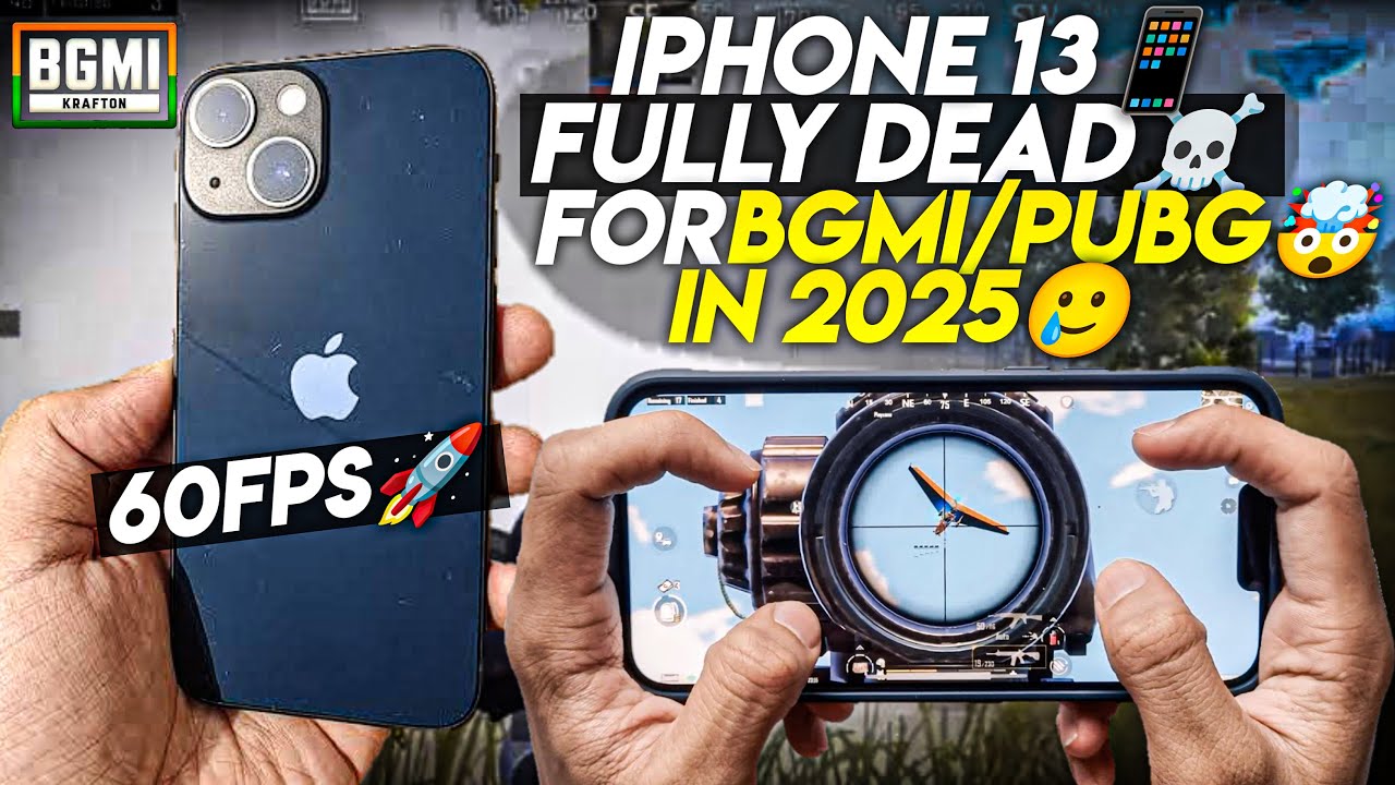 IPHONE 13 FULLY DEAD☠️ FOR GAMING IN 2025😭• IPHONE 13 BGMI/PUBG TEST ...