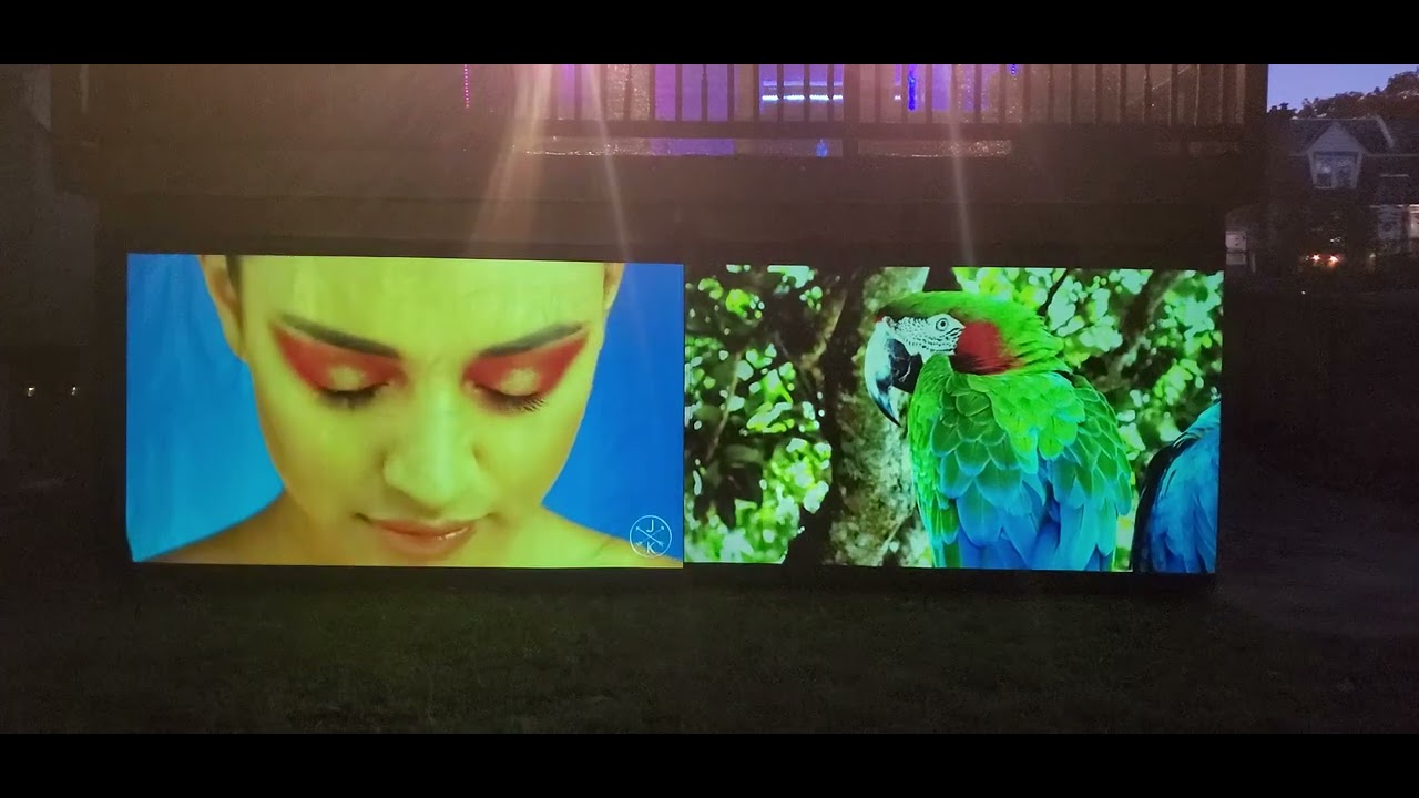 Upgrade your outdoor white projector screen to this with our ALR black ...