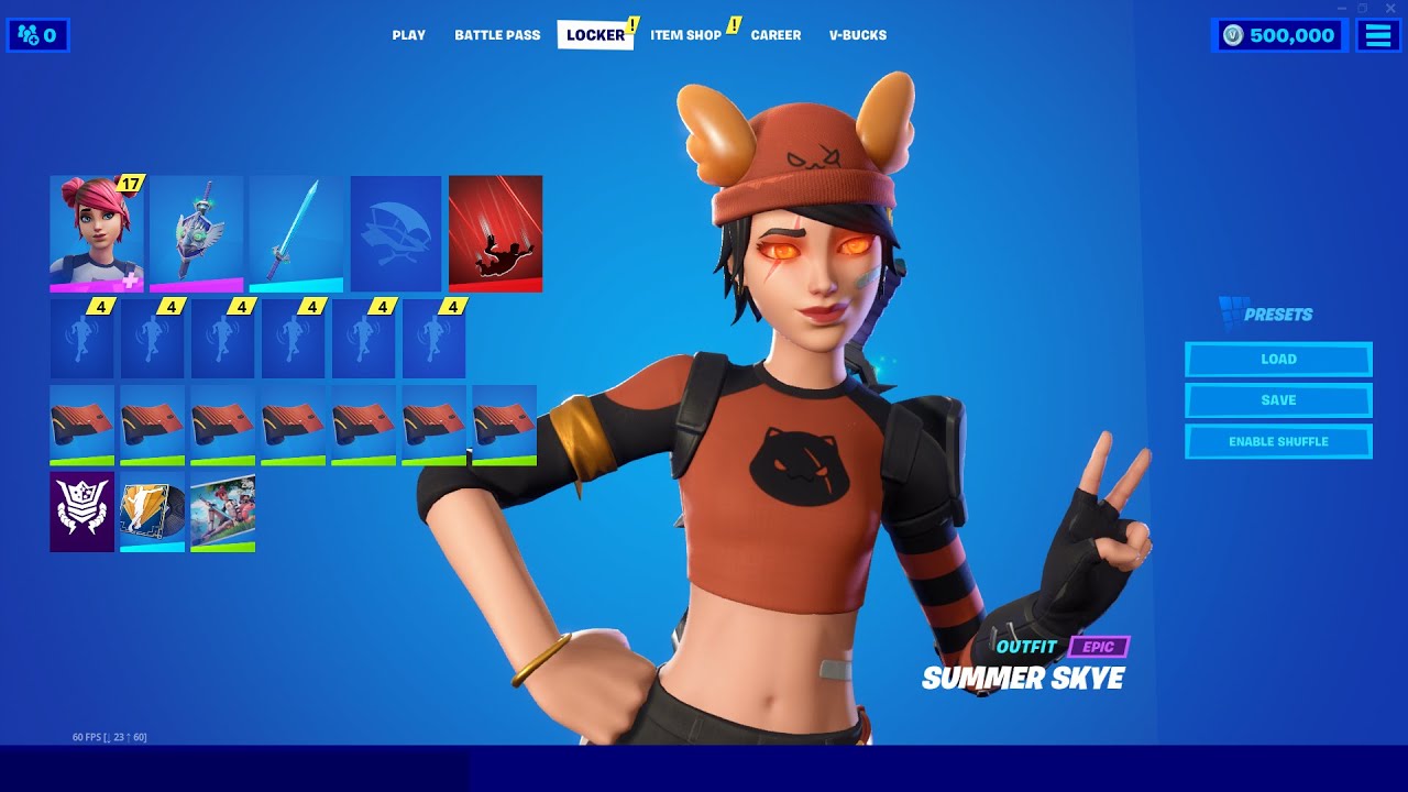 Fortnite Summer Skye August Crew Pack - Summer Skye Skin, Back Bling ...