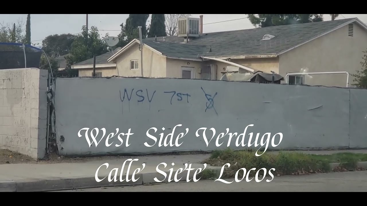 West Side Verdugo Calle Siete Locos (7st) Crosses Out 5X Crip | Gang ...