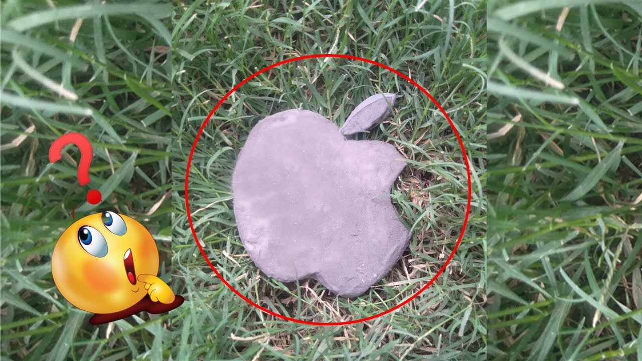 Apple Logo | How to make Apple Logo With Cement | Apple Miniature ...