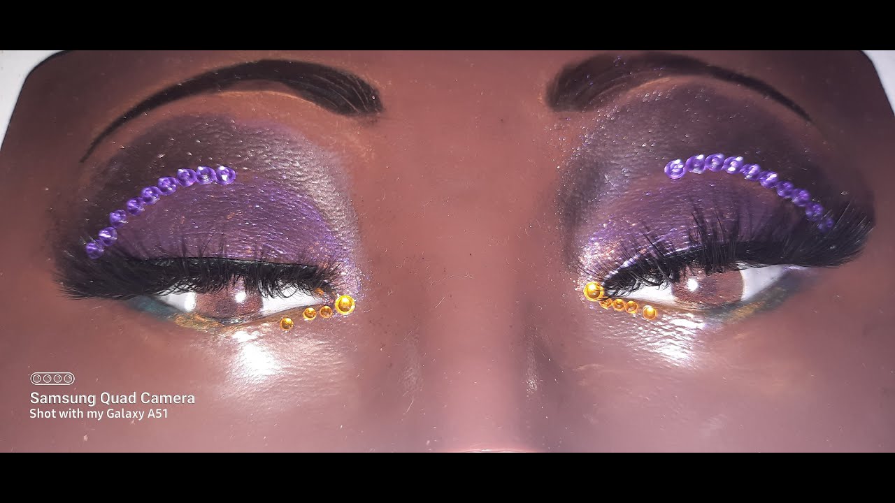 ASMR PURPLE EYE | PURPLE GEMS - YouTube