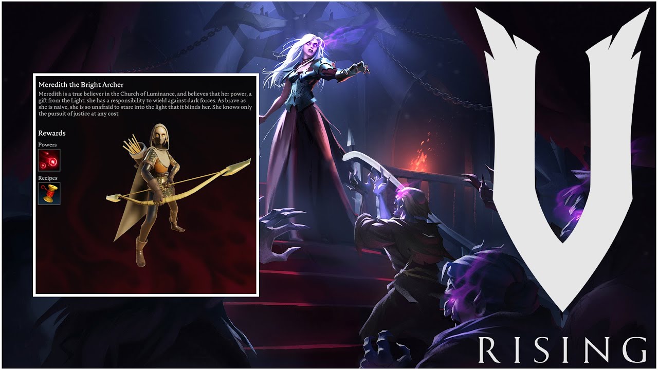 V Rising - Meredith the Bright Archer Boss fight Gameplay and Location ...