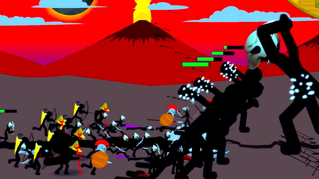 Stickman war: Giant boss fight 😱 and the ending...😵 - Volcano War - VN ...