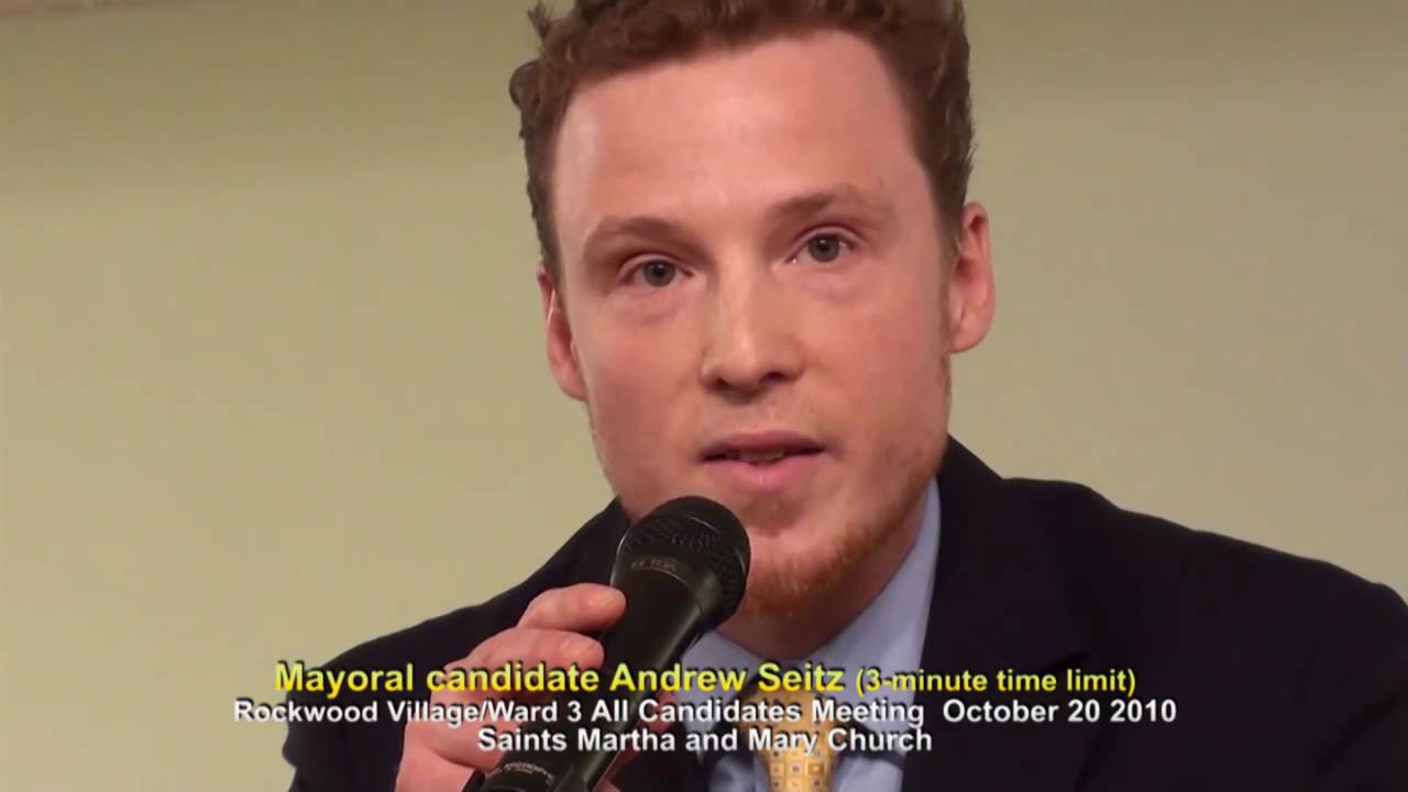 Mayoral candidate Andrew Seitz's speech October 20, 2010, Rockwood ...