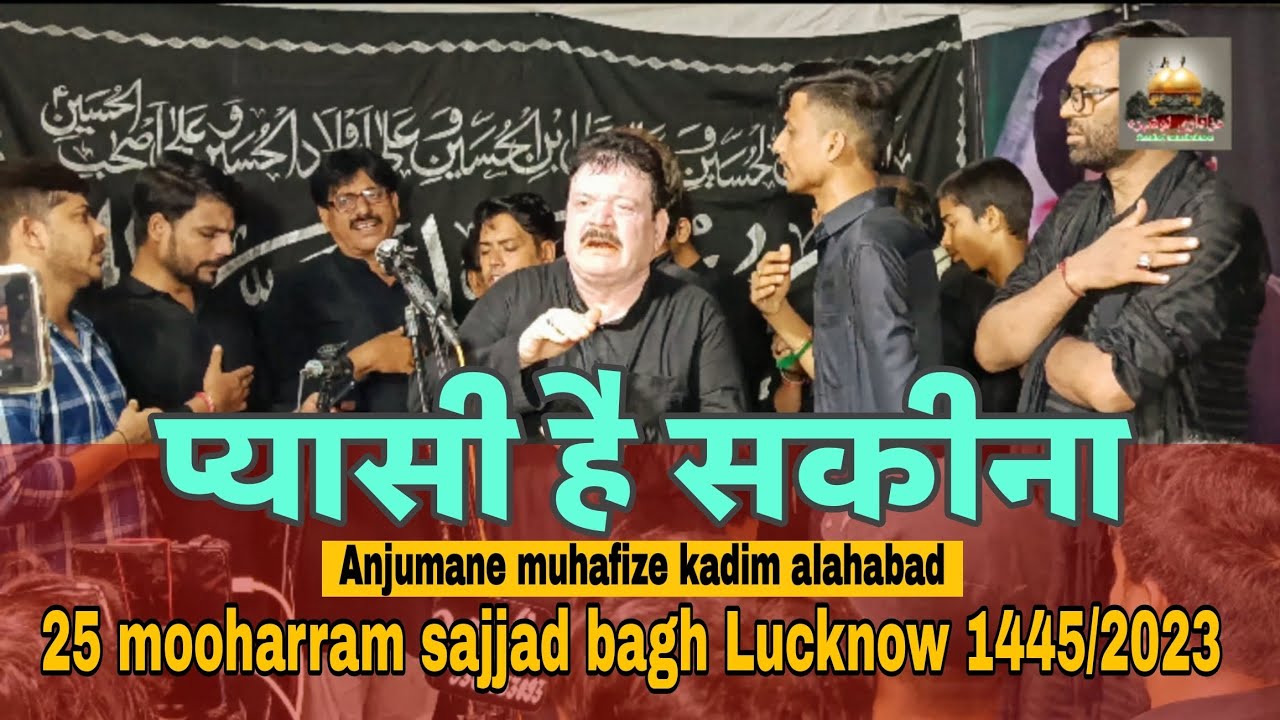 प्यासी है सकीना |Anjumane muhafize aza alahabad 2023| 25 mooharram ...