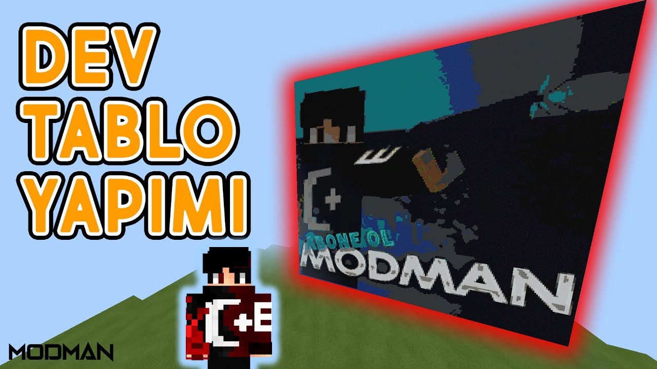 DEV TABLO NASIL YAPILIR ? // MİNECRAFT - YouTube