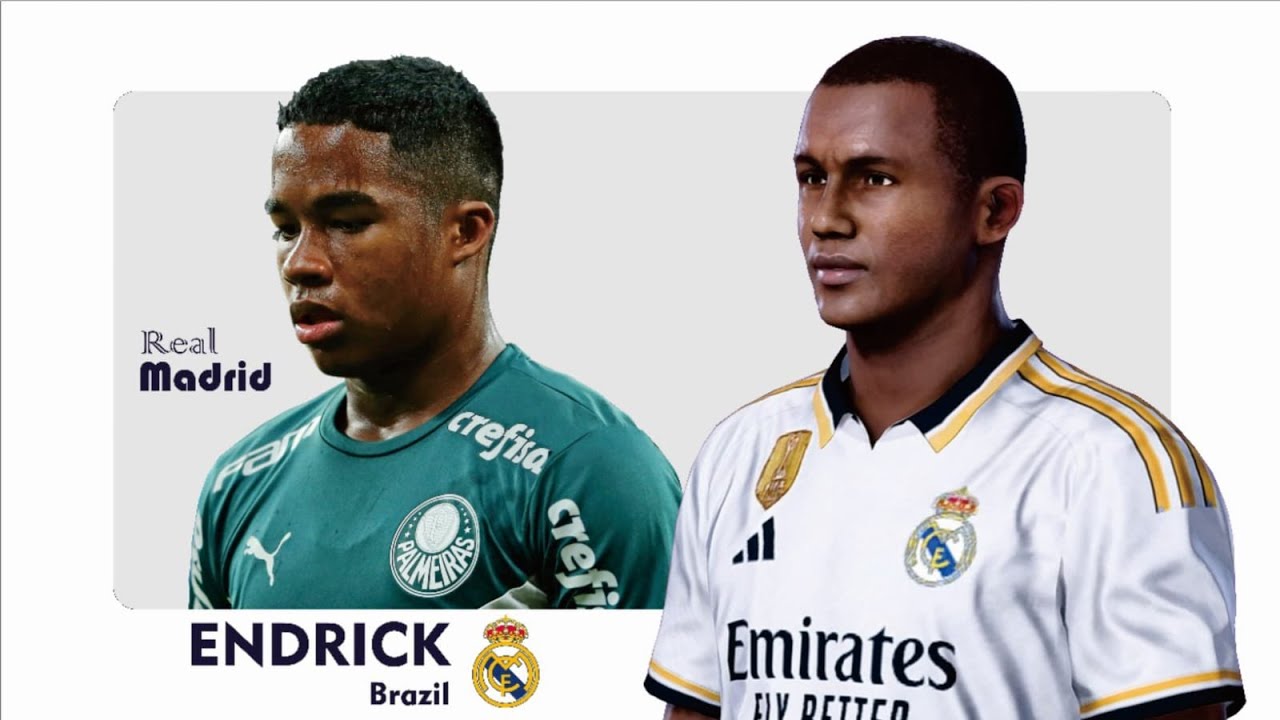 ENDRICK FACE & STATS eFootball PES 2021 2020 - YouTube