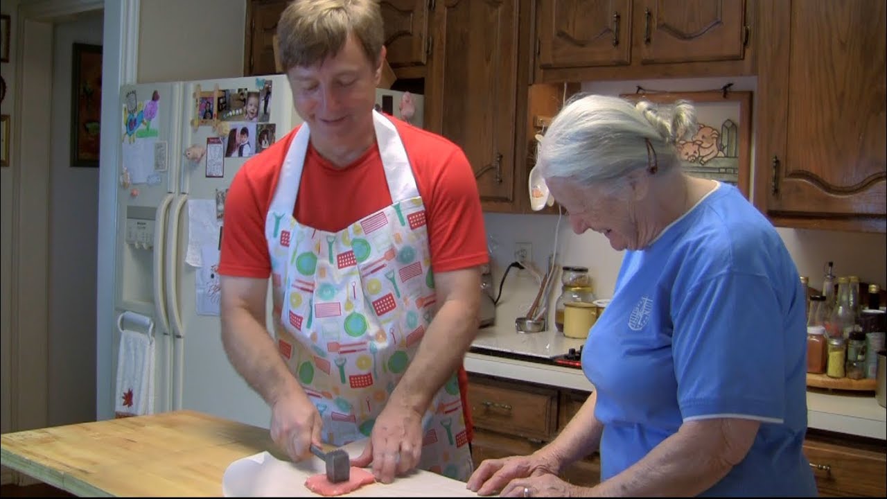 Schnitzel, Potatoes & Spinach Dinner S3:E3 Chef Baba Cooking Show - YouTube