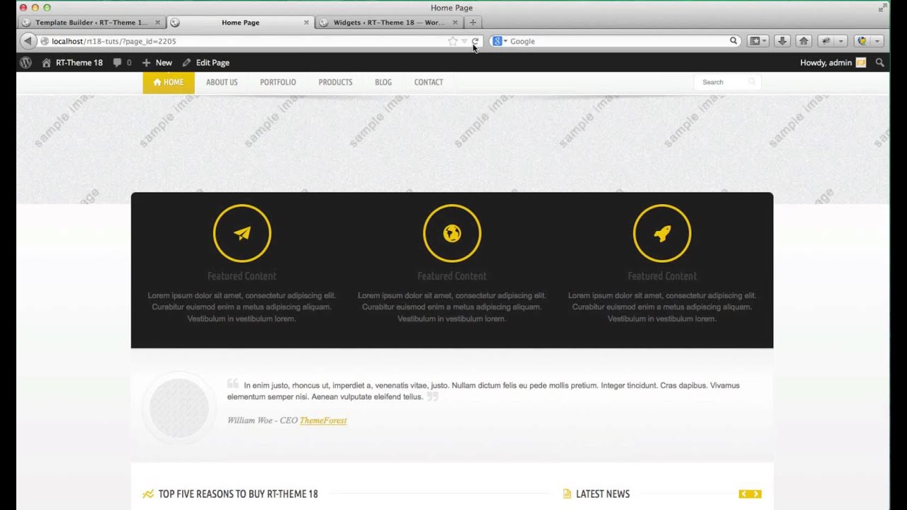 RT-THEME 18 - Using Template Builder - Part 5 - YouTube