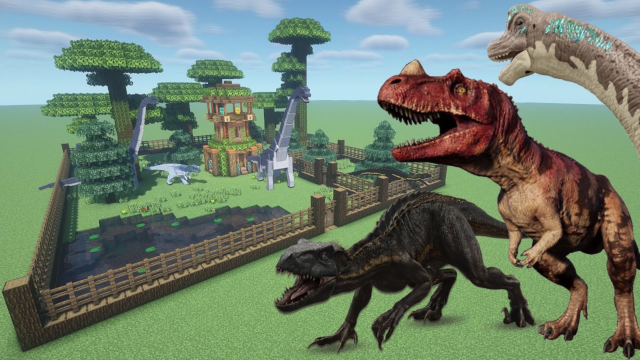 How To Make an Indoraptor, Ceratosaurus, and Brachiosaurus Farm in ...