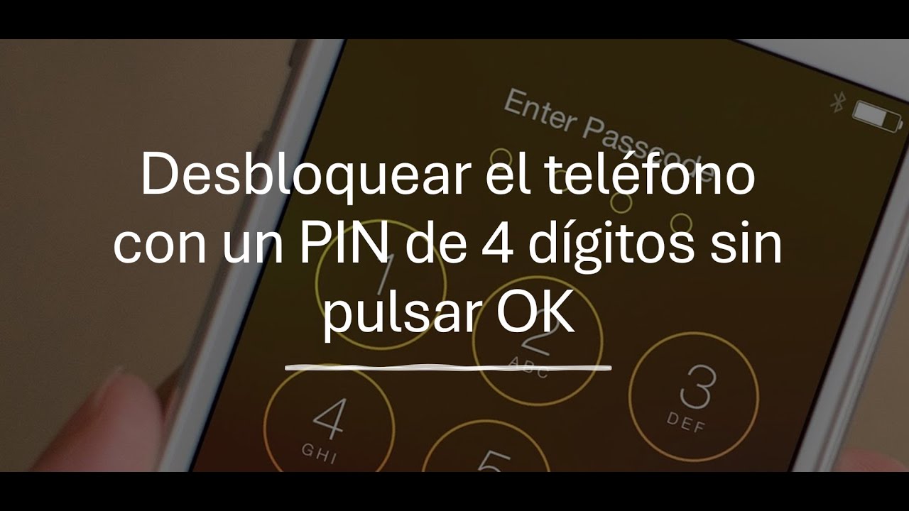 Truco para desbloquear teléfono android con PIN de 4 dígitos sin pulsar ...