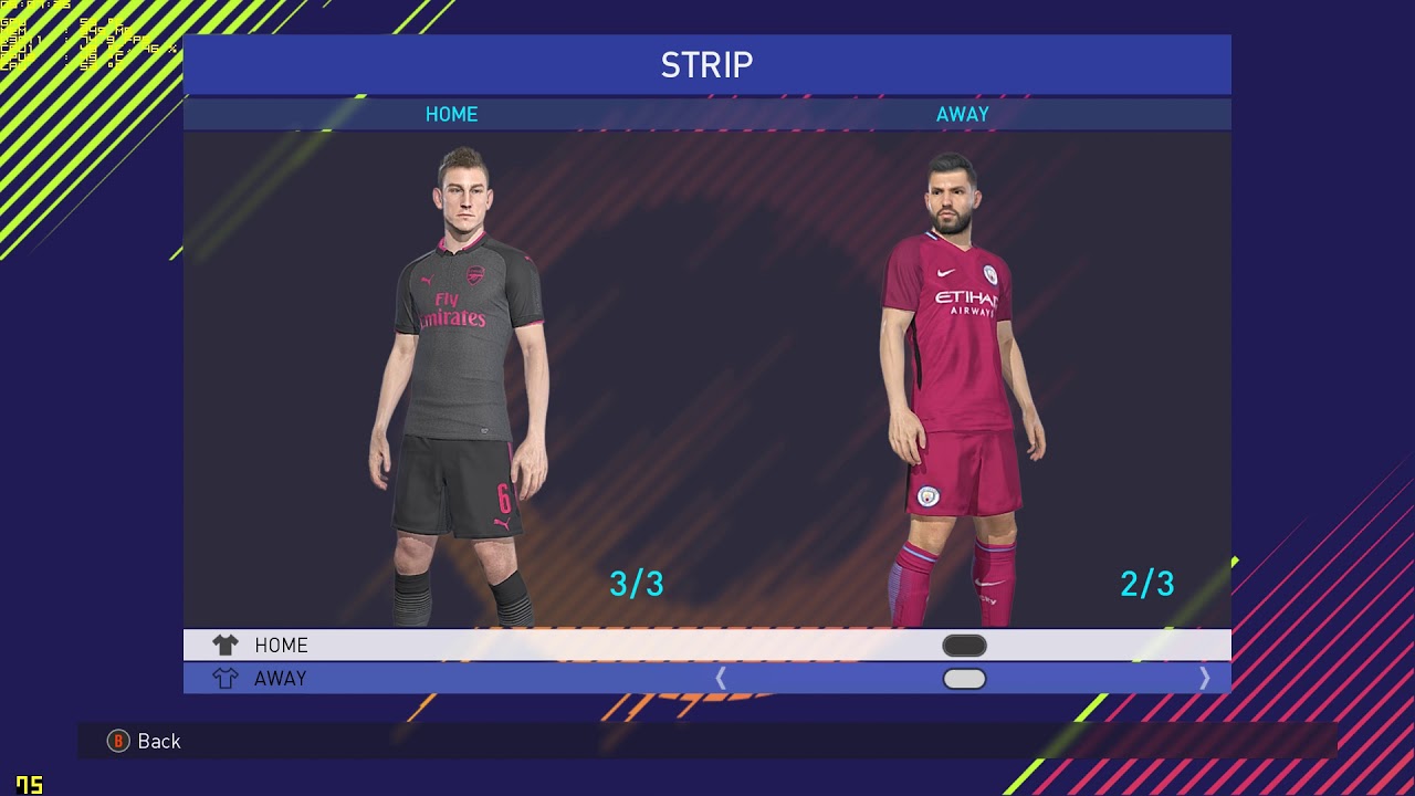 Graphic menu Fifa18 for Pes 2018 - YouTube