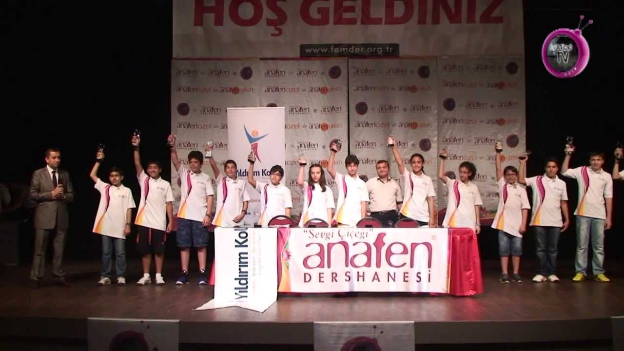 Anafen Dershanesi 2013 SBS Birincileri Ödül Töreni - YouTube