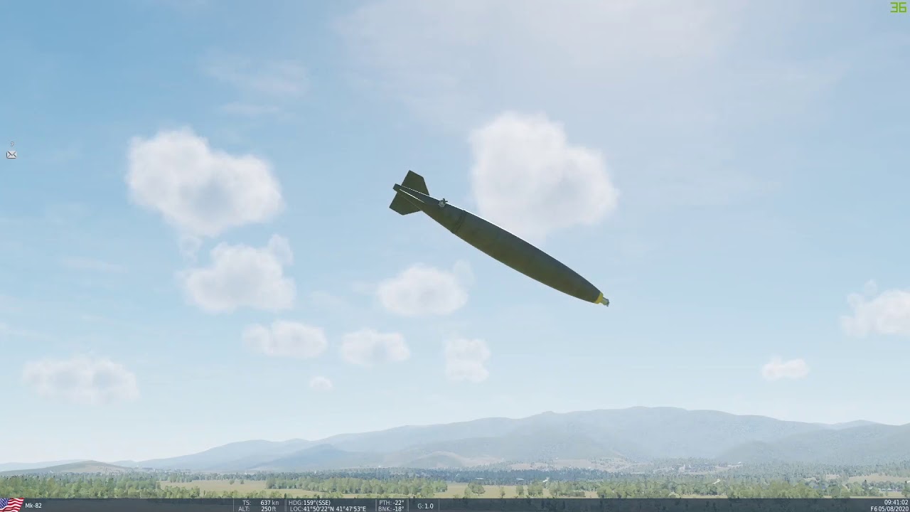 Test Run Tacan and Bomb Fall Line - YouTube