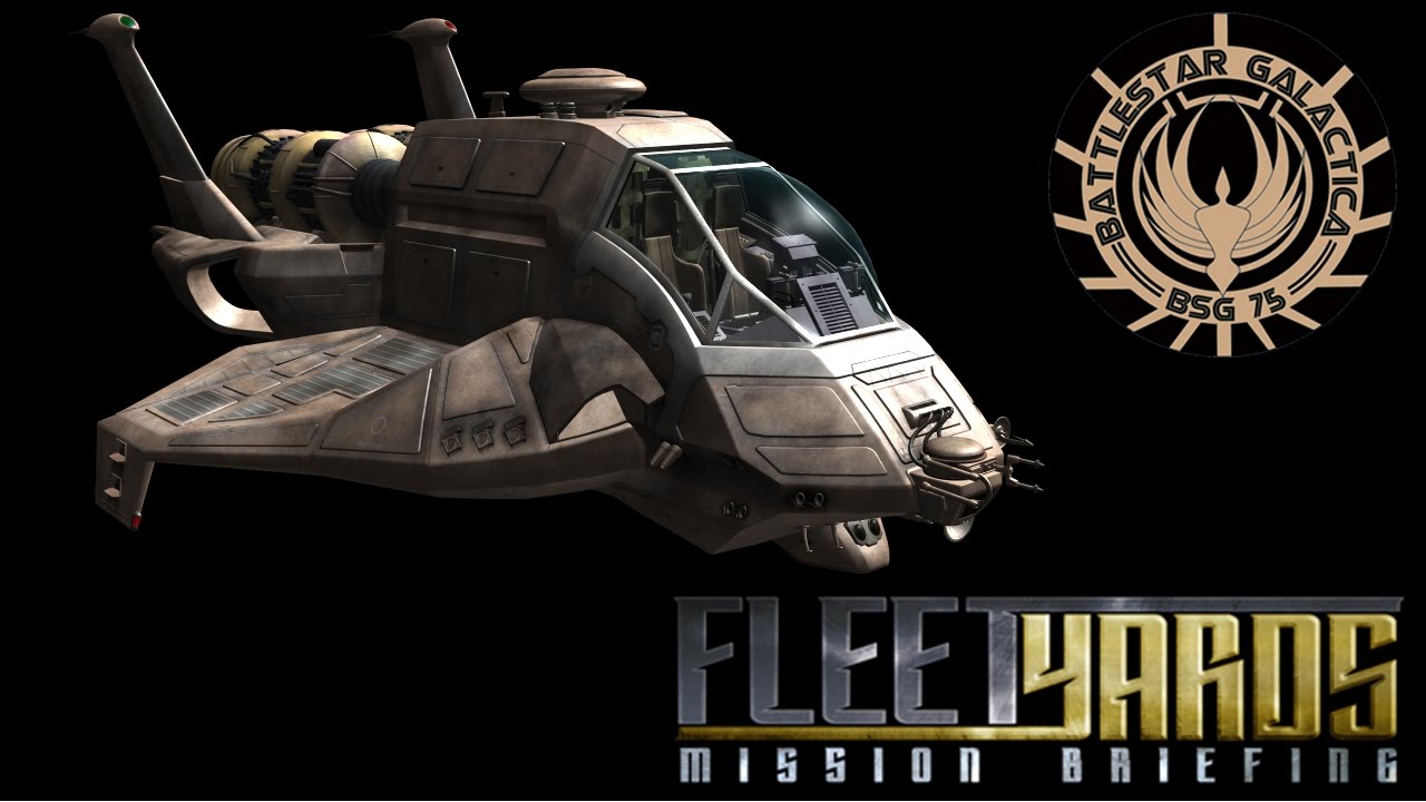Colonial Raptor (BSG 2004) - Fleetyards Mission Briefing - YouTube