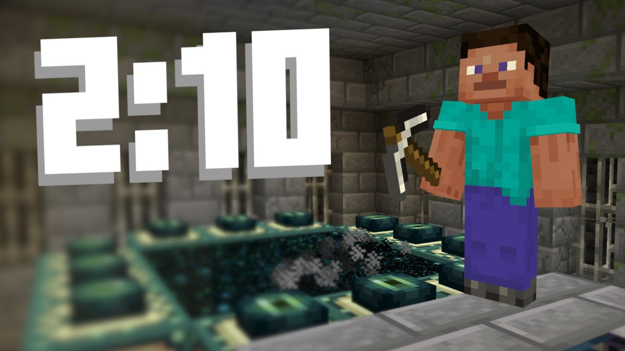 Minecraft Speedrun World Record in 2:10 - YouTube