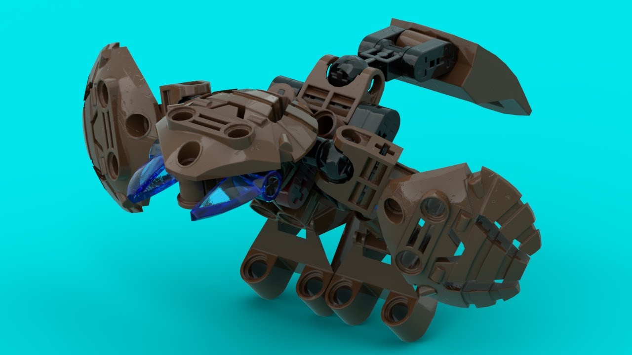 Bionicle Moc How To Bohrok Fish - YouTube