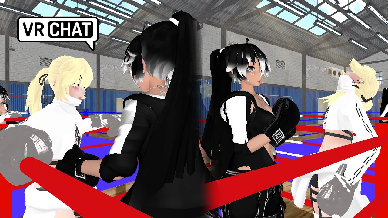 Abdominal muscles trained on the ring💪 VRchat BOXING - YouTube