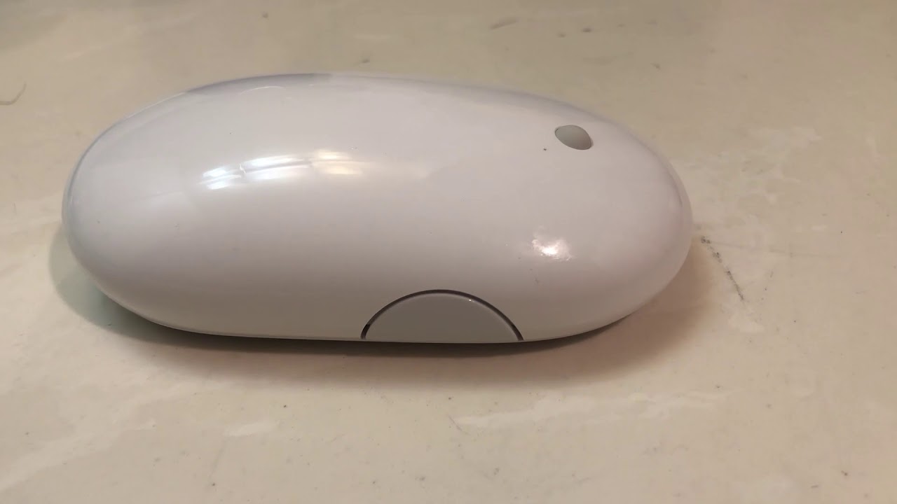 Apple Mighty Mouse Bluetooth Wireless A1197 - YouTube