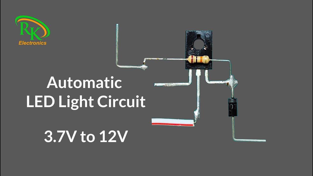 How to Make Automatic LED Light Circuit | Electronics Projects - YouTube