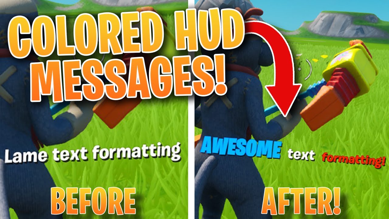 How to make COLORED HUD Messages in Fortnite Creative! - YouTube