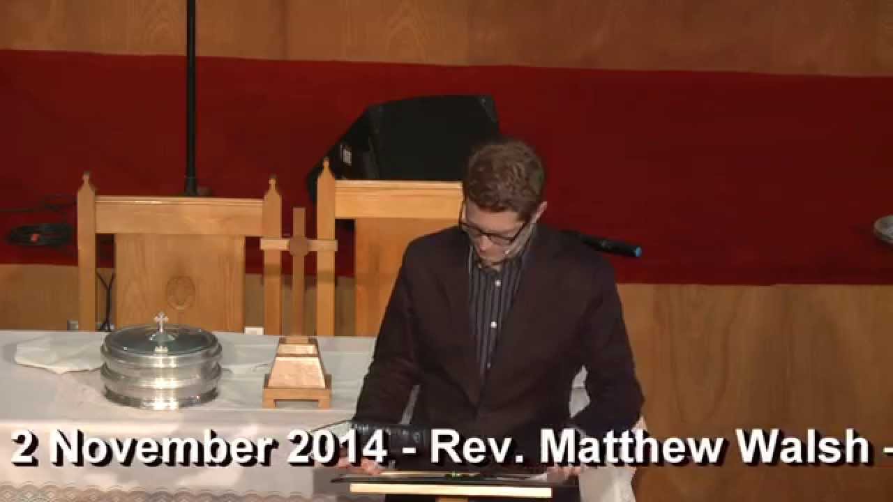 2 November 2014 - Rev. Matthew Walsh – 'Stepping Out in Faith ...