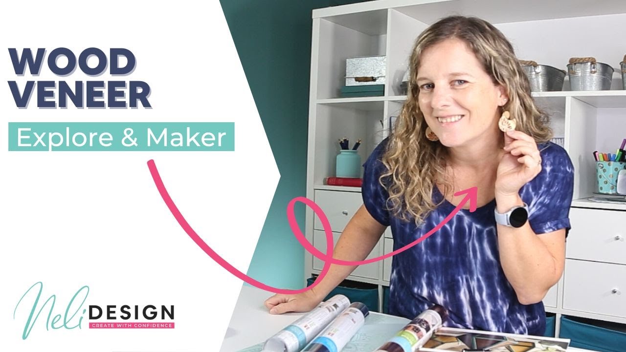 DIY wood veneer earrings with a Cricut Maker or Explore family - YouTube