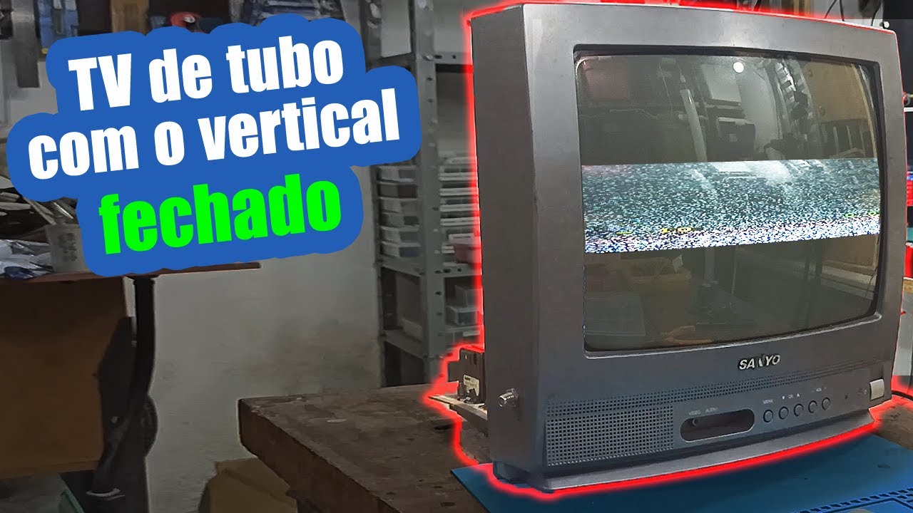 TV com vertical fechado(Imagem achatada!) - Conserto! - YouTube
