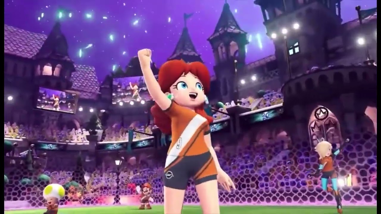 Daisy Winning Animation Mario Strikers Battle League - YouTube