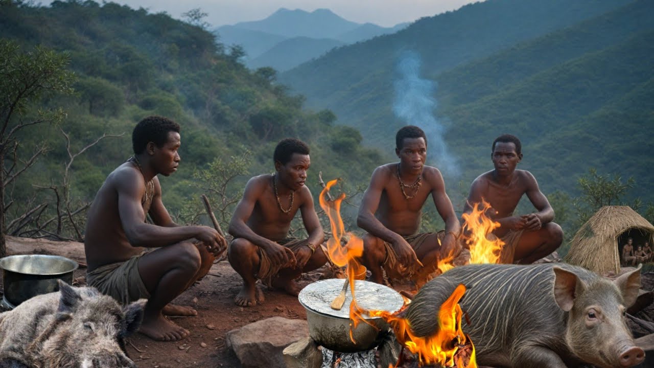 See How Hadzabe Tribe Survive in the Wilderness | life of the hunters ...