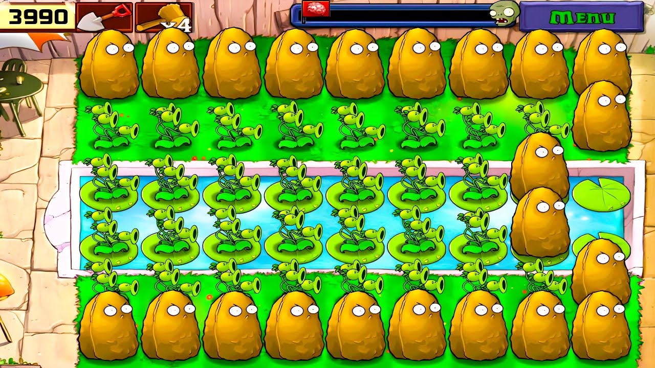 PVZ:*BEST & STRONG* THREEPEATER COMBO MEGA CHALLENGE | Pvz Gameplay ...