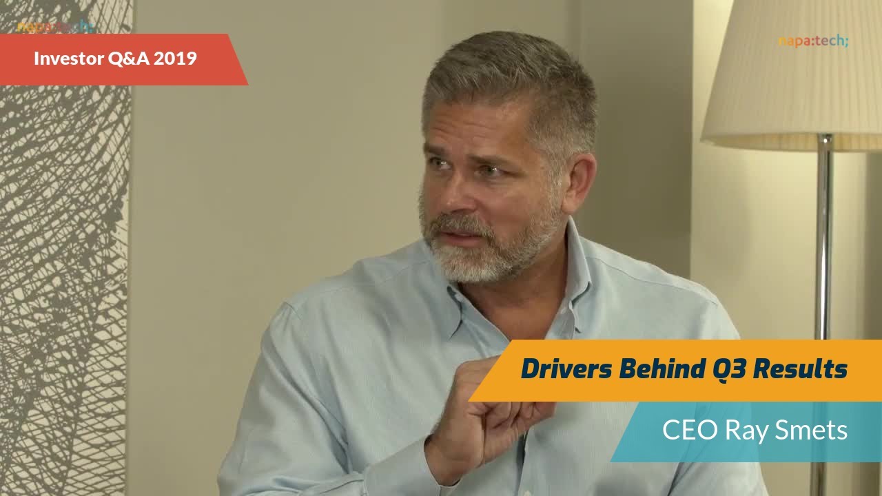 "Q3 (2019) was actually a really interesting report" (CEO Napatech Ray ...