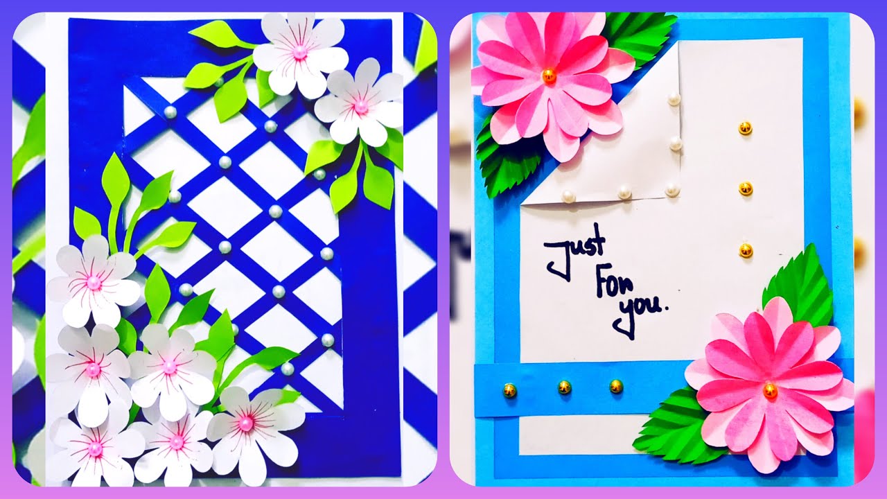 Two Birthday Card💌/Very Easy Paper Card Craft | Paper Card Making Step ...