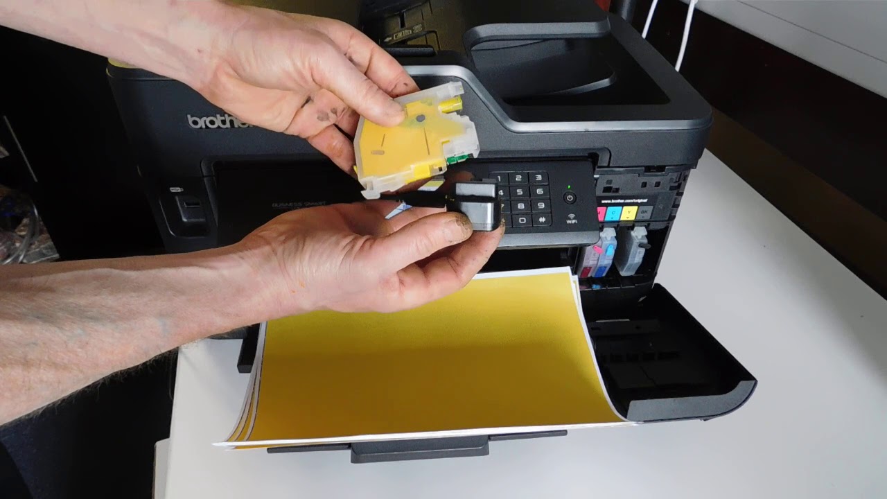 Refillable Cartrridges for Brother printers with chip resetter, lc3217 ...