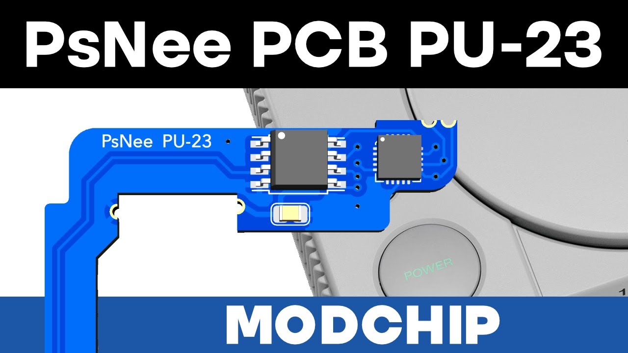 Ps1 Modchip PsNee PCB PU 23 (SCPH-900x) - YouTube