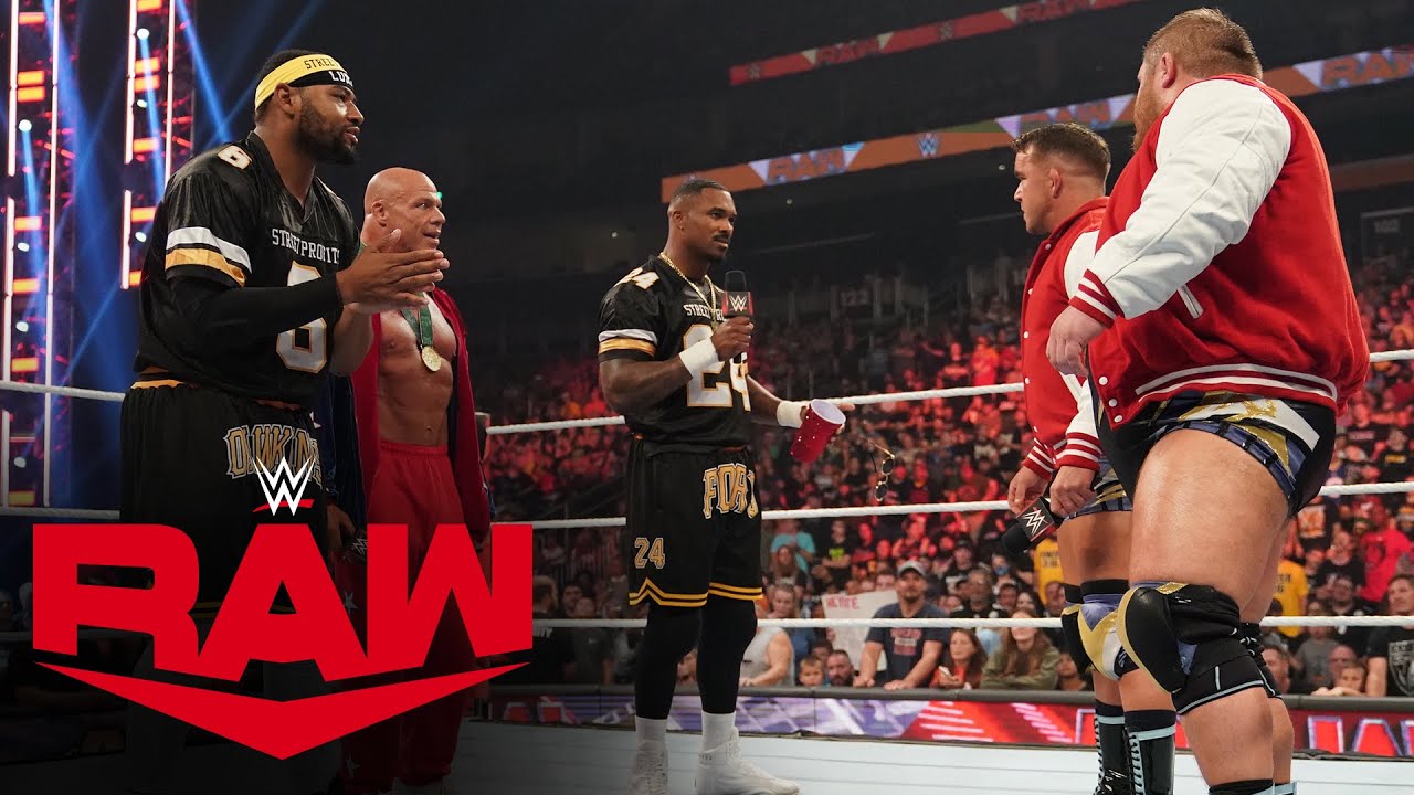 The Street Profits step up to help Kurt Angle against Alpha Academy ...