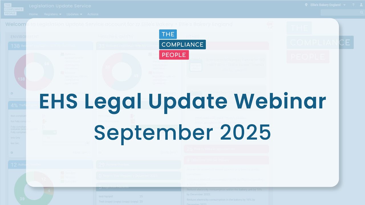 EHS Legal Update Webinar - September 2025 - YouTube