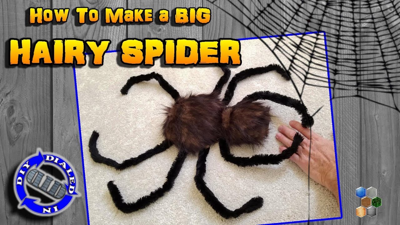Make a Creepy Spider prop - Large and Furry - How To - YouTube