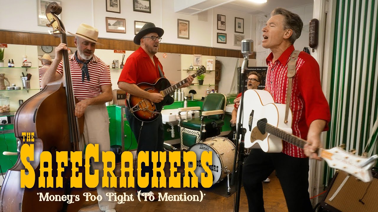 'Money's Too Tight (To Mention)' THE SAFECRACKERS (Gwydyr Hairdressing Saloon, Hove) BOPFLIX ...