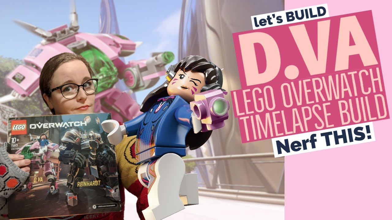 Let's Build - Lego D.VA from Overwatch - Timelapse - YouTube