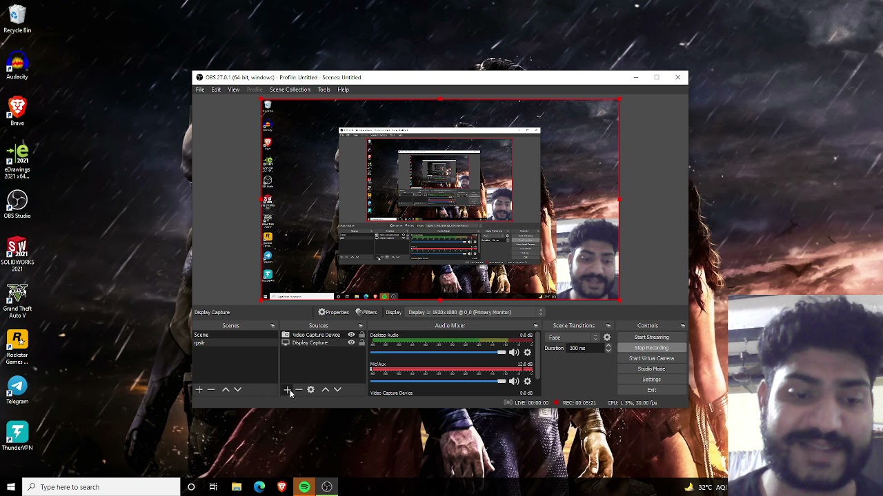OBS SOFTWARE , MONO AUDIO ,AUDIO MIXER , RECORDING FORMAT SETTINGS ...