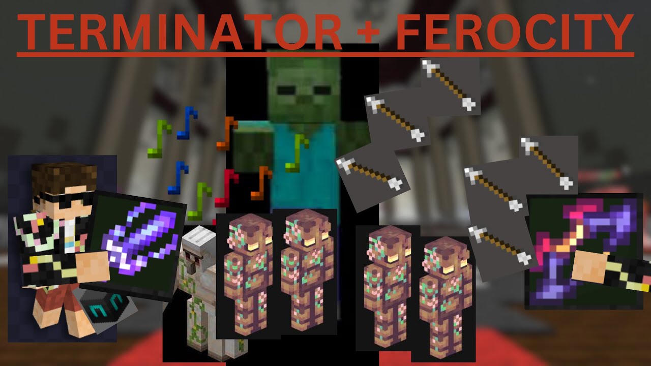Terminator + Hyperion Ferocity Sound + Music Rune 3 Montage / Hypixel ...