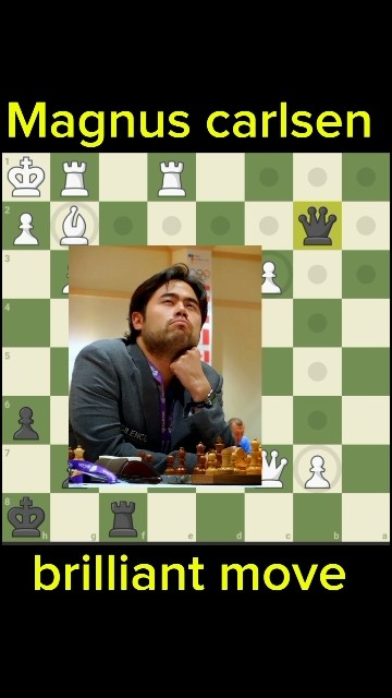 Magnus carlsen brilliant chess move #shortvideo - YouTube
