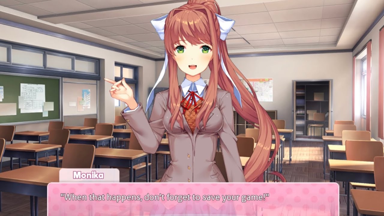 Monika Breaks The Fourth Wall - YouTube