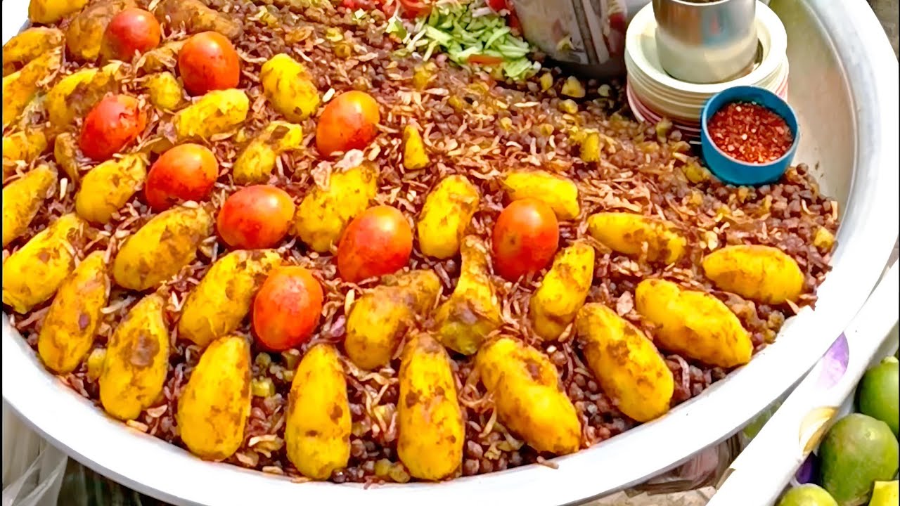 KING of EGG CHANA CHAAT MASALA | Tasty Egg Chana Chaat - YouTube
