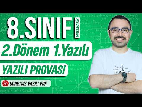 8. Sınıf Matematik 2.Dönem 1.Yazılı | Genel Tekrar + PDF | Yazılı Hazırlık