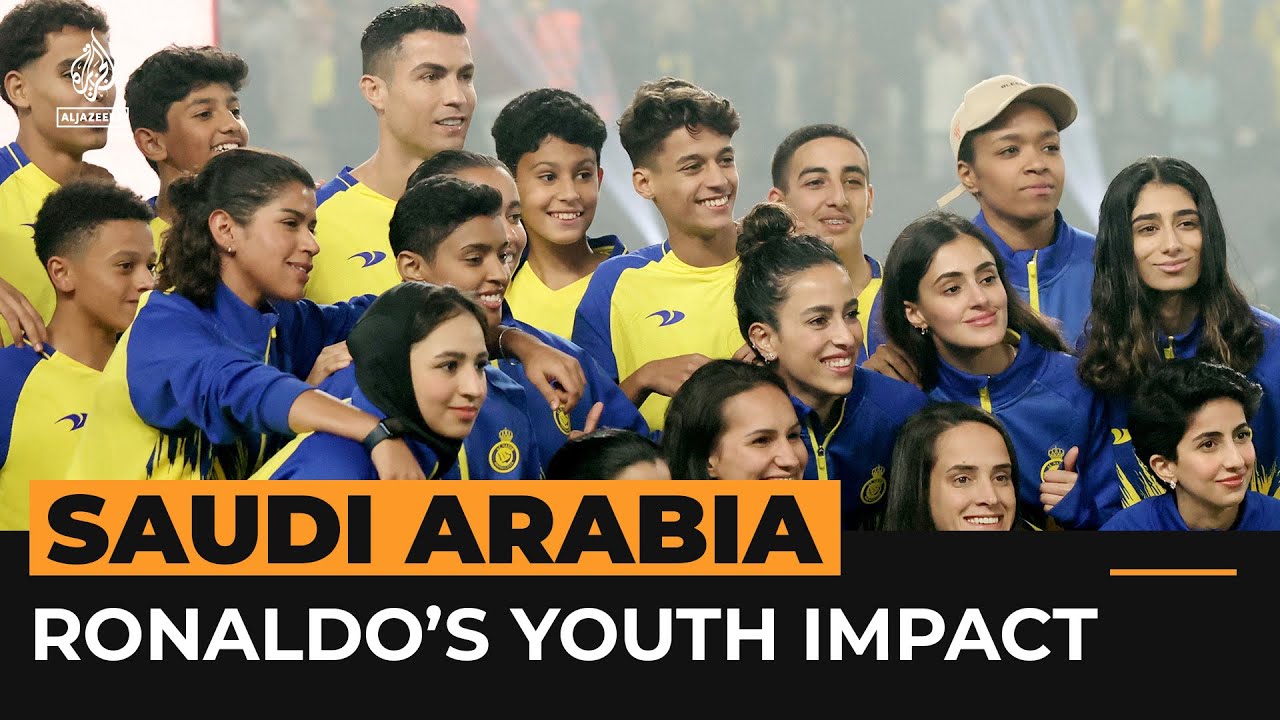 How Ronaldo inspires young football players in Saudi Arabia | Al ...