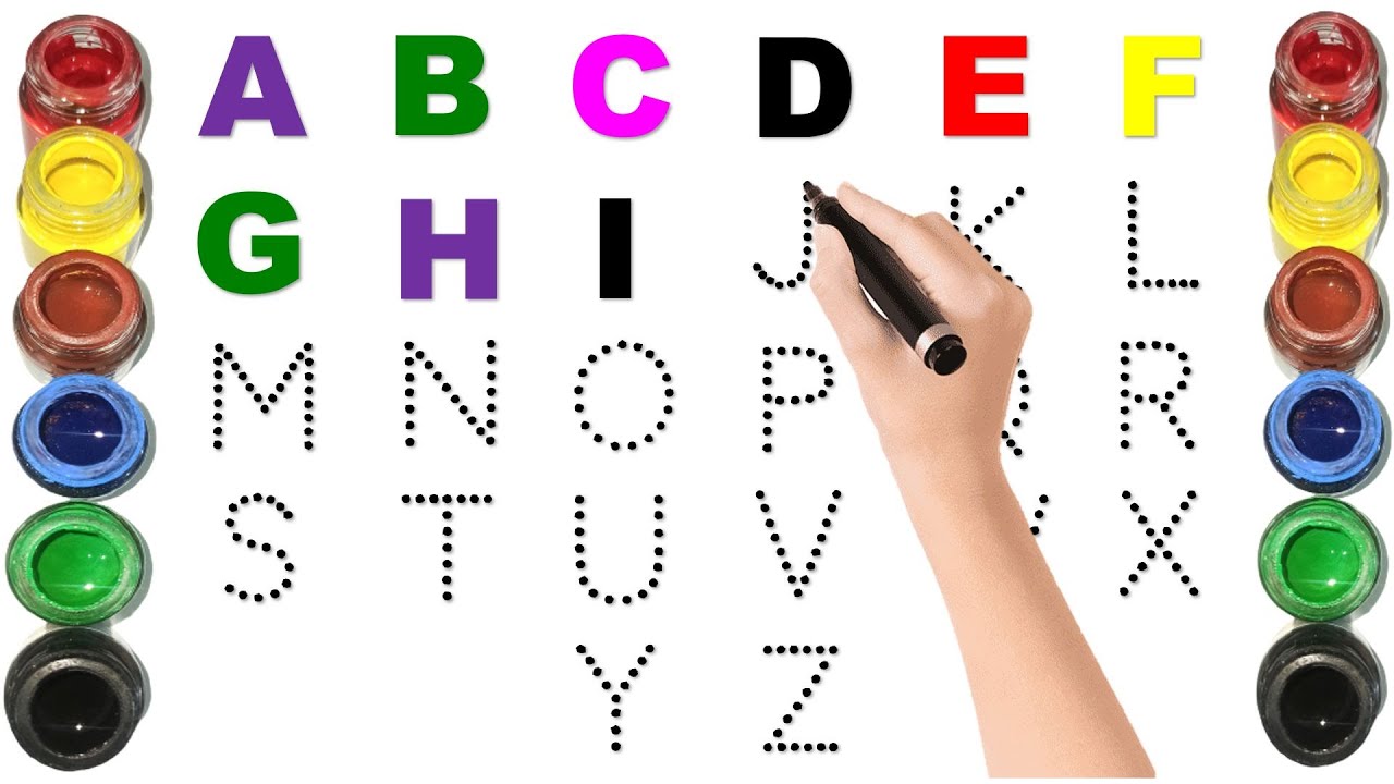A to Z kids learn, Collection for alphabet writing along the dot for ...