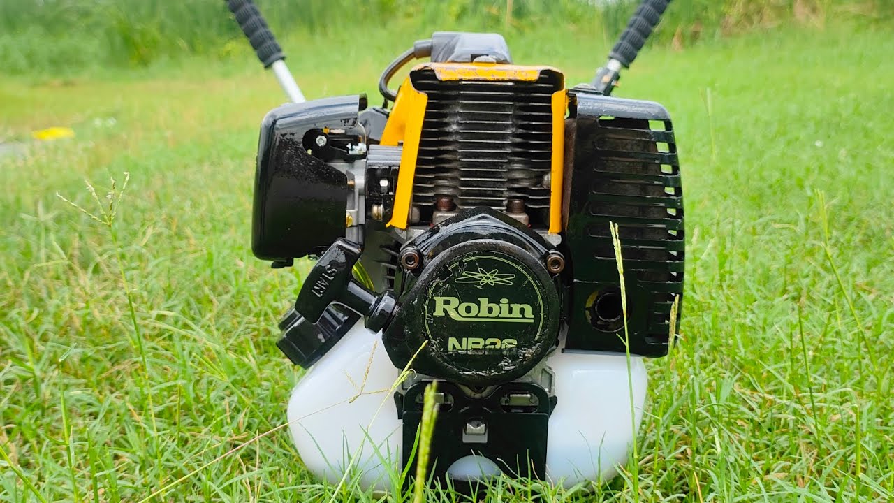 เครื่องตัดหญ้ามือสองญี่ปุ่น โรบิ้นNB26/3,800.-/063-8075120 - YouTube